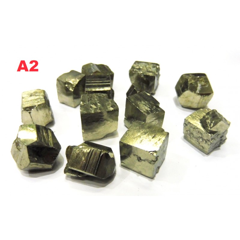 Pirite cúbica ( Brasil ). Saco 200gr.